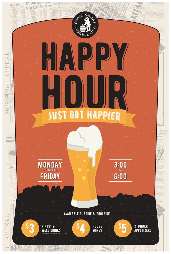 CooperSmith's Announces New Happy Hour Specials! - CooperSmith's Pub ...